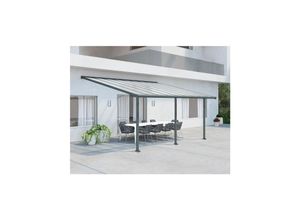 7290108134001 - Palram - Canopia Olympia Terrassenüberdachung anthrazit B 546 x H 305 x T 295 cm