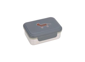 4042183428611 - LÄSSIG Lunchbox »Safari Tiger Grey« Edelstahl Polyprophylen (PP) Silikon (1-tlg) grau