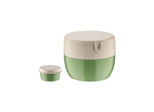 4002942565414 - Lunchbox KOZIOL BENTOBOX M Lebensmittelaufbewahrungsbehälter Gr B H L 12 cm x 10 cm x 13 cm grün (nature leaf green) Lunchboxen biozirkulärem Materialspülmaschinengeeignetmelaminfreirecycelbar