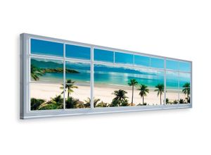 8714597383317 - Kunstdruck REINDERS Bilder Gr B H 118 cm x 40 cm blau Kunstdrucke Bilder