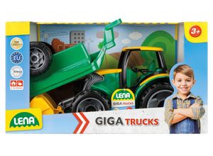 4006942811403 - GIGA TRUCKS Traktor mit Schaufel und Anhänger Schaukarton