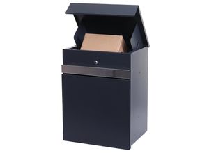 4057651539003 - Paketkasten MCW-K41 Paketbox Paketfach Paketstation Briefkasten Metall ~ verzinkt anthrazit-Edelstahl