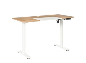 4251774916707 - PC-Tisch elektrisch höhenverstellbar LED-Anzeige 140 x 70 x 72-116 cm (BxTxH) Arbeitszimmer Computertisch Bürotisch Computerablage