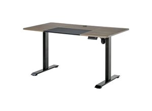 4251774916721 - PC-Tisch elektrisch höhenverstellbar LED-Anzeige 140 x 70 x 72-116 cm (BxTxH) Arbeitszimmer Computertisch Bürotisch Computerablage