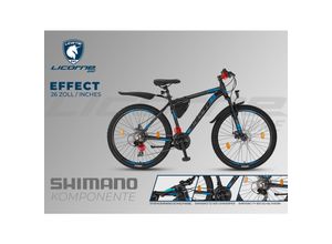 4260647780871 - Licorne Bike Effect Premium Mountainbike in 26 275 und 29 Zoll - Fahrrad für Jungen Mädchen Herren und Damen - Shimano 21 Gang-Schaltung - Herrenrad