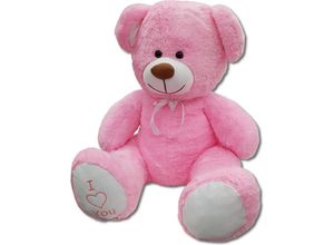 8720161030921 - Viking Choice - Großer rosa Teddybär Teddybär Ich liebe dich 160cm