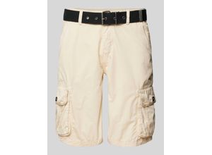 8720694269348 - Regular Fit Cargoshorts mit Stoffgürtel Modell DURRAS