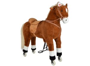 4250518565645 - Pink Papaya Reitpferd auf Rollen Amigo - 90 cm