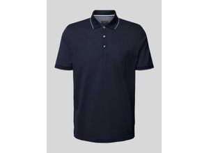 4066425717141 - Slim Fit Poloshirt aus reiner Baumwolle mit Logo-Stitching