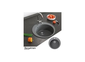 4260423423572 - Granit Spüle Küchenspüle Einbauspüle Spülbecken+Drehexcenter+Siphon Grau