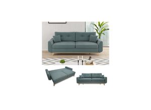 4251421964334 - Schlafsofa Schlafcouch Boxspringsofa Sidney Schlaffunktion Bettkasten