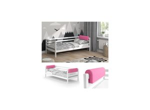 4251421951860 - Vitalispa Bettkantenschutz Bettumrandung Kinderbett Kantenschutz rosa Babybett