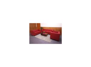 4052826135516 - 3-2-1 Couchgarnitur Lille ~ Leder rot
