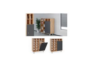 4251421949713 - Wäscheschrank Fynn Badschrank mit Wäschekorb Badezimmerschrank Badmöbel