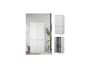4066731353217 - Schrank Betti 82 x 179 cm Weiß Sonoma 4-türig Schlafzimmer