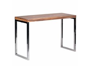 4251745763385 - Konsolentisch ISEN Flexibel 120x76x45 cm Massivholz Chromgestell handgefertigt