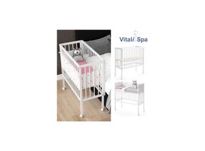 4251421942622 - Beistellbett SOPHIE Weiß Babybett Stillbett Stubenbett Nestchen Boxspringbett 2 Seitenteile