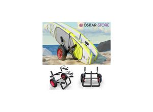 4251421943094 - Oskar Transportwagen Doppel für 2x SUP Stand Up Paddle Surfboard Surfwagen Alu