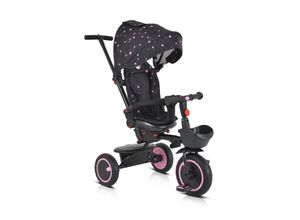 3800146231354 - Byox Dreirad Tricycle Orion faltbar PU-Reifen drehbarer Sitz Schiebestange rosa