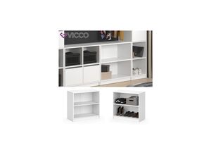 4251421943865 - Kleiderschrank GUEST - Kommode Schrank zweigeteilt Sideboard Regal