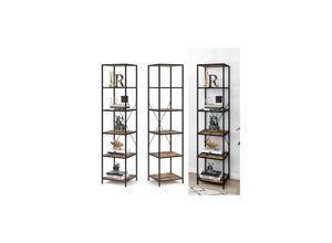 4251421934634 - VICCO Loft Standregal Fyrk Bücherregal Wandregal Holz Regal 174x40x40 cm