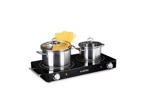 4260509687669 - VariCook Duo Kochplatte 3000W Edelstahlgehäuse Tragegriffe Schwarz