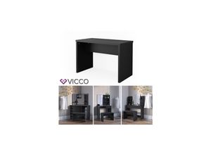 4251421924536 - VICCO Universalhocker Bank schwarz - Frisiertisch Kommode Spiegel