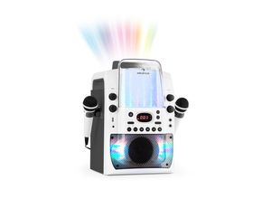 4260509681377 - Kara Liquida BT Karaoke-Anlage Lichtshow Wasserfontäne Bluetooth weiß grau