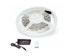 0613310738749 - Housecurity - 300 led 5050 strip strip ip 20 5m weiss kaltes licht stromversorgung 2A