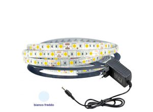 0613310741930 - Housecurity - 300 led 5050 strip strip 5m 220V weiss kaltes licht wasserdicht stromversorgung