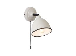 4004353355394 - Lampe Telio Wandleuchte Zugschalter grau taupe 1x D45 E14 28W geeignet für Tropfenlampen (nicht enthalten) Mit Zugschalter - grau - Brilliant