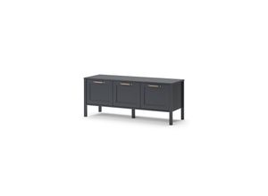 4066731050758 - Lowboard Fernsehschrank TV-Schrank Ewan Anthrazit 120 cm Fernsehtisch Tür