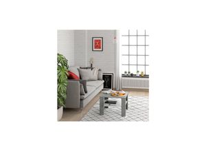 4251421917743 - VICCO Couchtisch HOMER Beton Weiß 60x60 cm Wohnzimmer Sofatisch Kaffeetisch