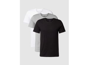 4063534486722 - T-Shirt mit Label-Stitching im 3er-Pack Modell Classic