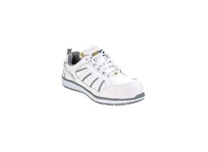 4031301053439 - S3-ESD-Sicherheitshalbschuhe avignon weiß grau 6350 Gr 45 - Texxor