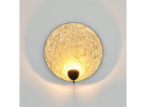 4250151332659 - Goldglänzende Designer-LED-Wandleuchte Traversa