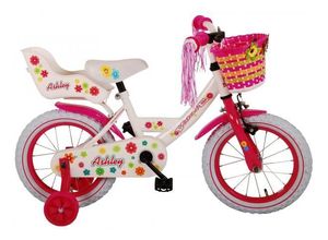 8715347814044 - Volare Ashley Kinderfahrrad - Mädchen - 14 Zoll - Weiß - 95% zusammengebaut