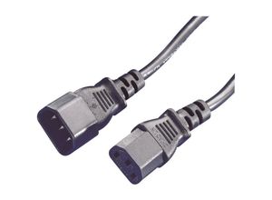 0766623301152 - Strom Verlängerungskabel [1x Kaltgeräte-Stecker C14 - 1x Kaltgeräte-Buchse C13] 180 m Sch