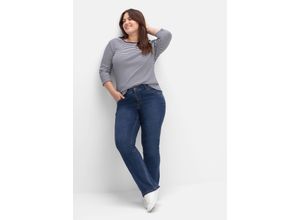 4063136896523 - Große Größen Bootcut-Jeans in Curvy-Schnitt SUSANNE dark blue Denim Gr54