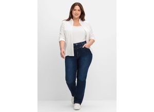 4063136895564 - Große Größen Bodyforming Jeans mit Shaping-Einsatz gerade Form dark blue Denim Gr42