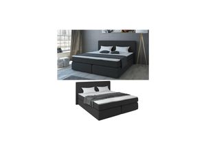 4251421956834 - Boxspringbett Doppelbett Polsterbett 140x200 Komfortschaum Topper