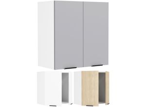 4051814429736 - Küchenschrank hängend Maße ca H 60 x B 60 x T 31 cm Hängeschrank mit Drehtür und zwei Fächern Küchenmöbel - Fasola