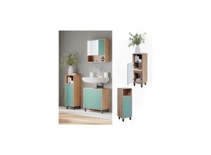 4066731228416 - Badschrank Agasta 30cm schmaler Schrank für Badezimmer in sonoma