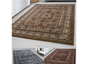 4053658996825 - Orientalischer Kurzflor Teppich Traditioneller Orientteppich im floralen Ornamentstil – Rechteckiger Blickfang für Ihr Zuhause Pflegeleicht und stilvoll im Wohnzimmer