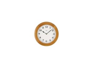 4037445131484 - Wanduhr AMS W929 9 braun (kirschbaumfarben) Wanduhren H 7cm QuarzuhrHolzErle KirscheWohnzimmerEsszimmerKücheMade in Germany