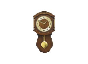 4037445131408 - Pendelwanduhr AMS W964 1 Wanduhren Gr B H L 27 cm x 8 cm x 50 cm braun (nussbaumfarben) Pendeluhren