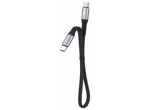 6973687243869 - L10C Kabel usb Typ c - usb Typ c PD100W 023 m schwarz (L10C) - Dudao