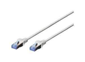 4016032213079 - DIGITUS Patch-Kabel RJ-45 (M) zu RJ-45 (M) 1m Kupfer SF UTP Cat 5e grau (DK-1531-010)