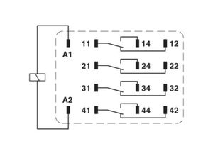 4046356758994 - REL-IR4 L- 24AC 4X21 Industrierelais 10 St - Phoenix Contact