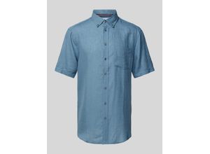 4067557739759 - Regular Fit Leinenhemd mit Button-Down-Kragen